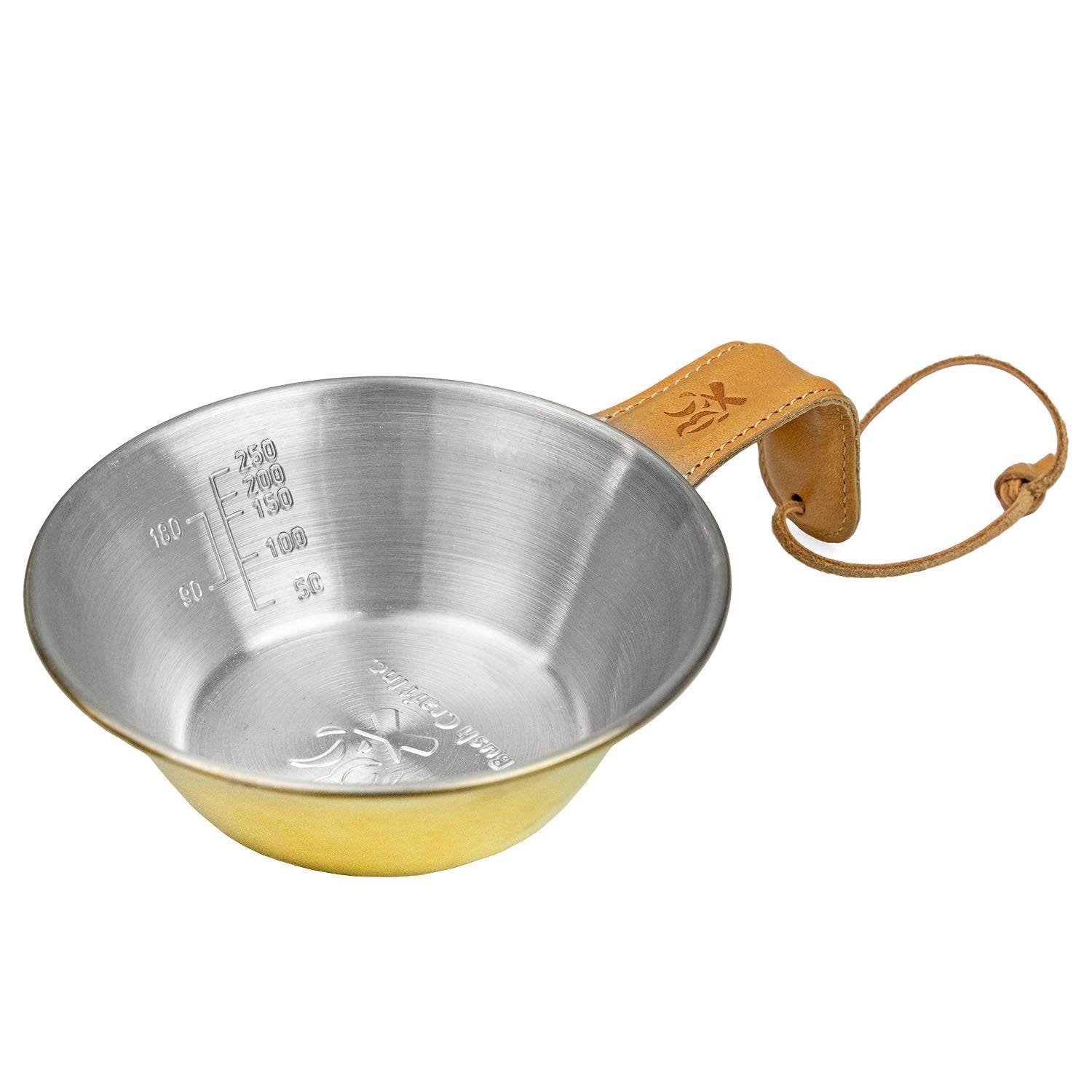 Bush Craft Sierra Cup with Leather Handle Cover