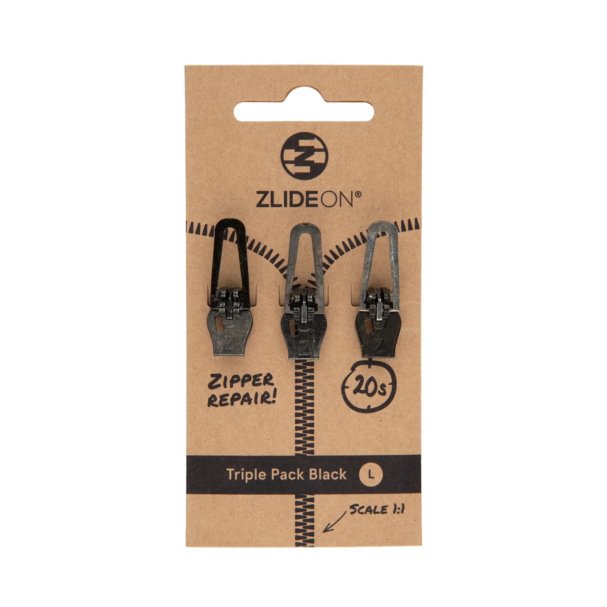 ZlideOn Replaceable Zipper Triple Pack L